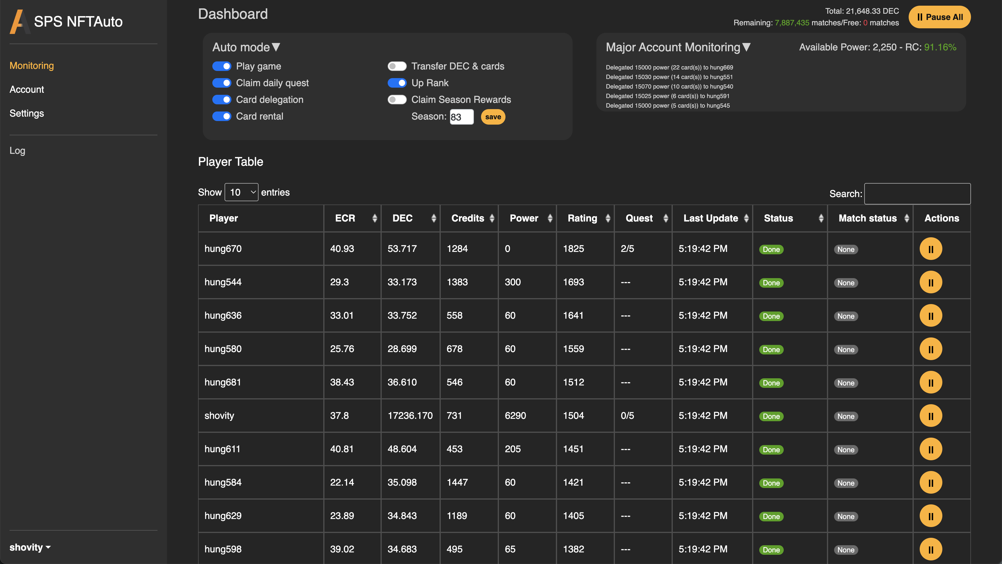 GitHub - shovity/caperz-splinterlands-bot: Desktop application automating Splinterlands game